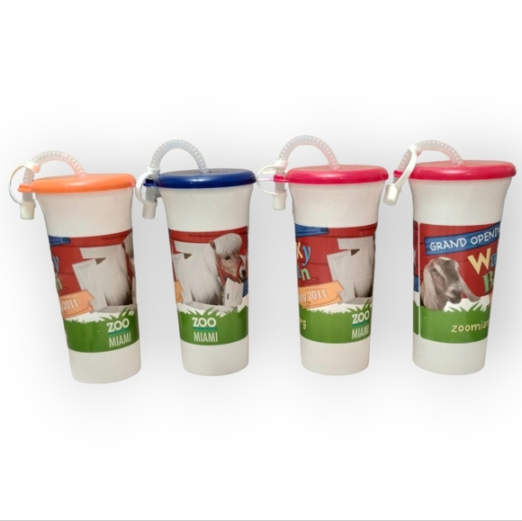 Other | Grand Opening Wacky Barn Zoo Miami Souvenir Cups | Poshmark
